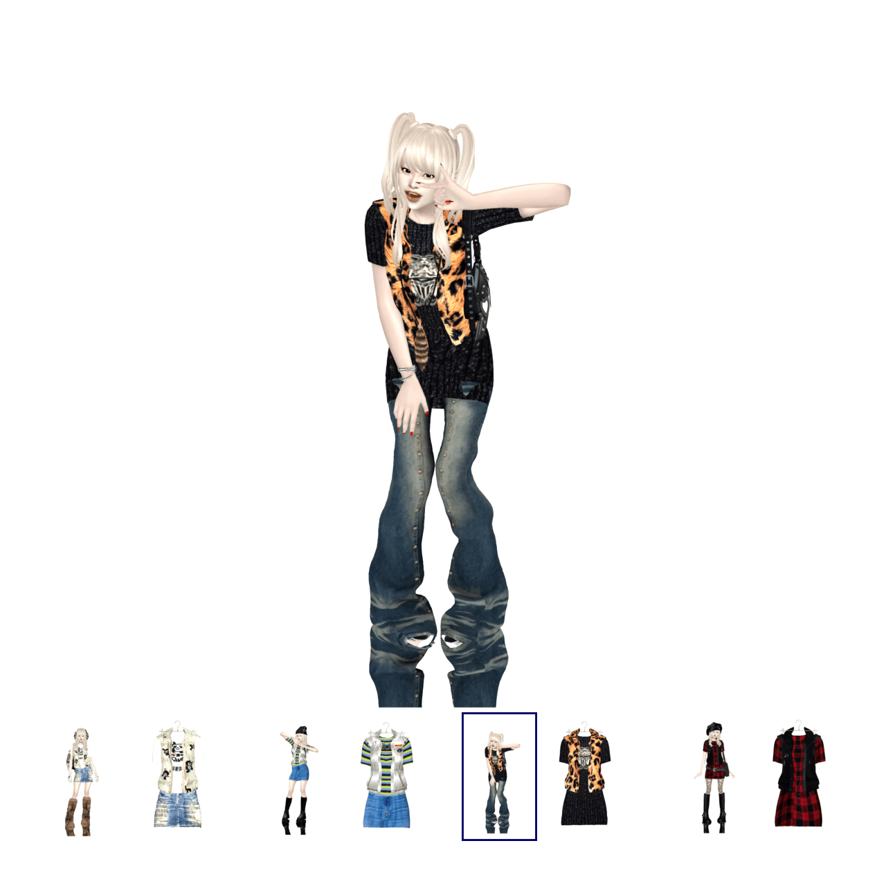 C / Y2K outfit4color - Gallery - The Sims 4 Create a Sim - CurseForge