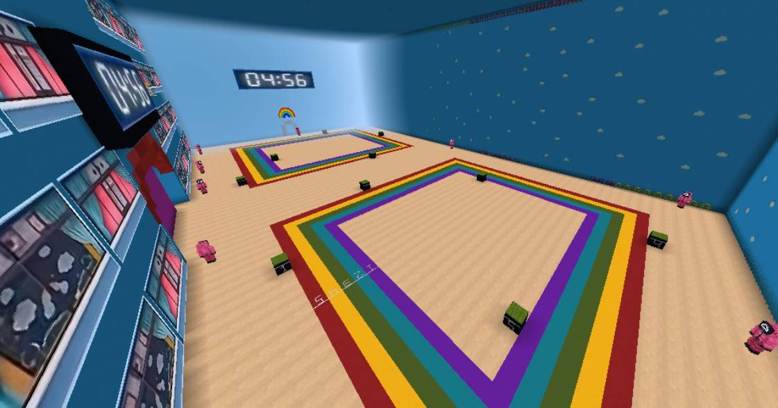 Squid Game: Six Legged Pentathlon Recreation - Gallery - Minecraft Bedrock Maps - CurseForge