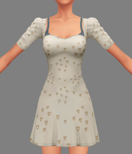Sweetheart Dress - Gallery - The Sims 4 Create a Sim - CurseForge