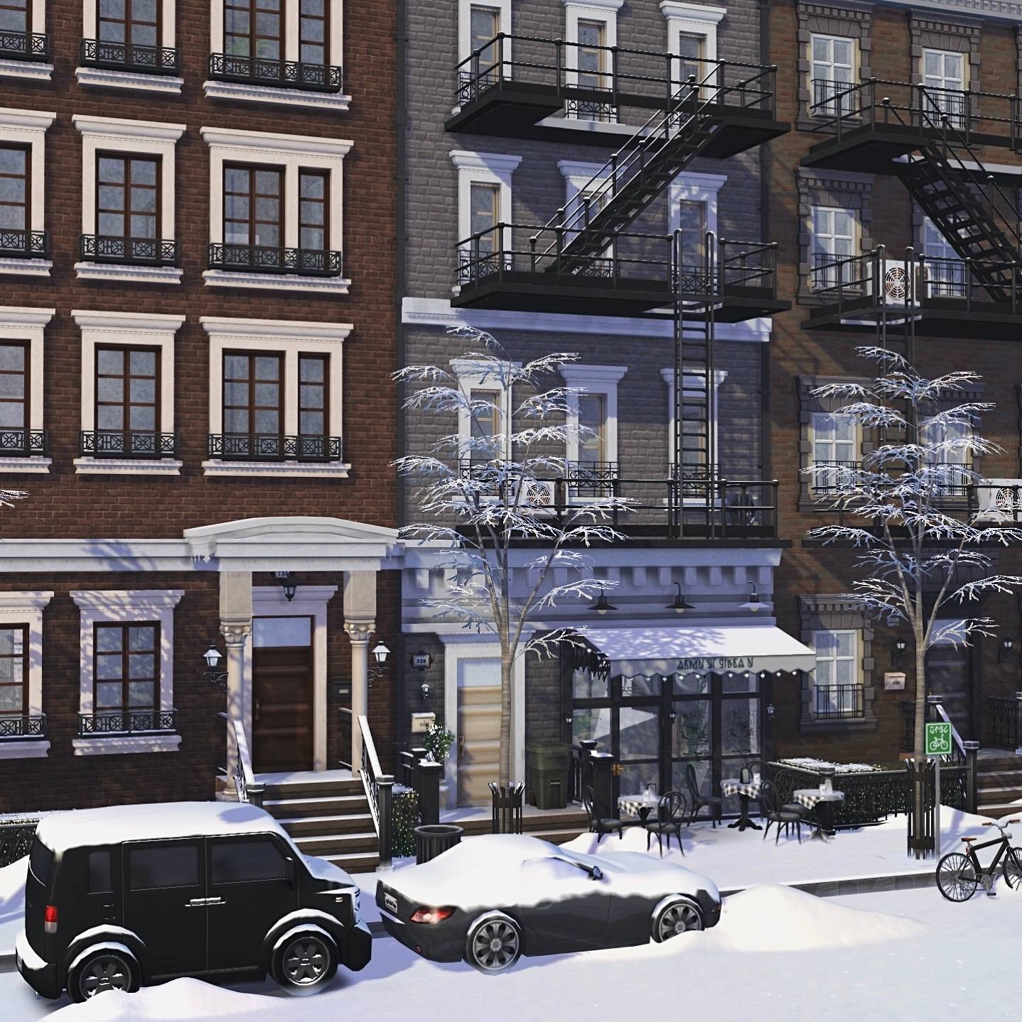 Brooklyn Street | No CC | 01 - Gallery - The Sims 4 Rooms / Lots ...