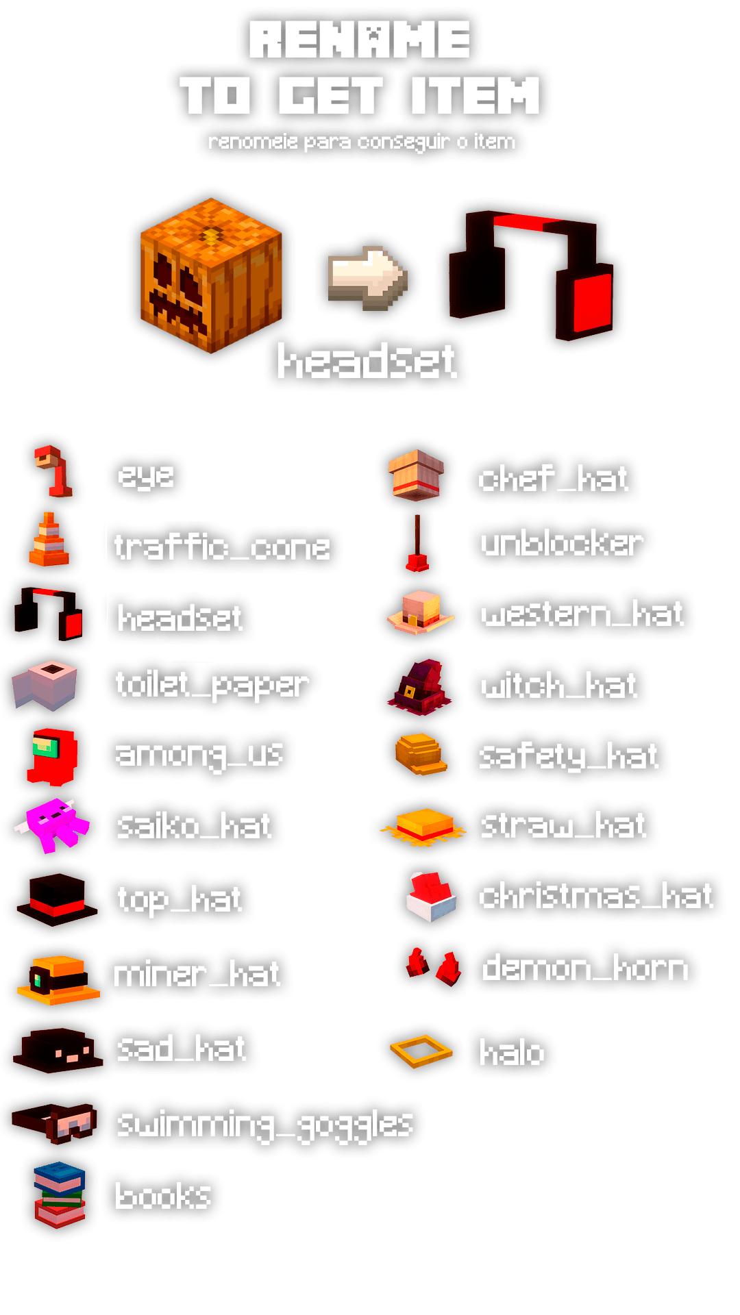 Many Hats Minecraft Texture Pack