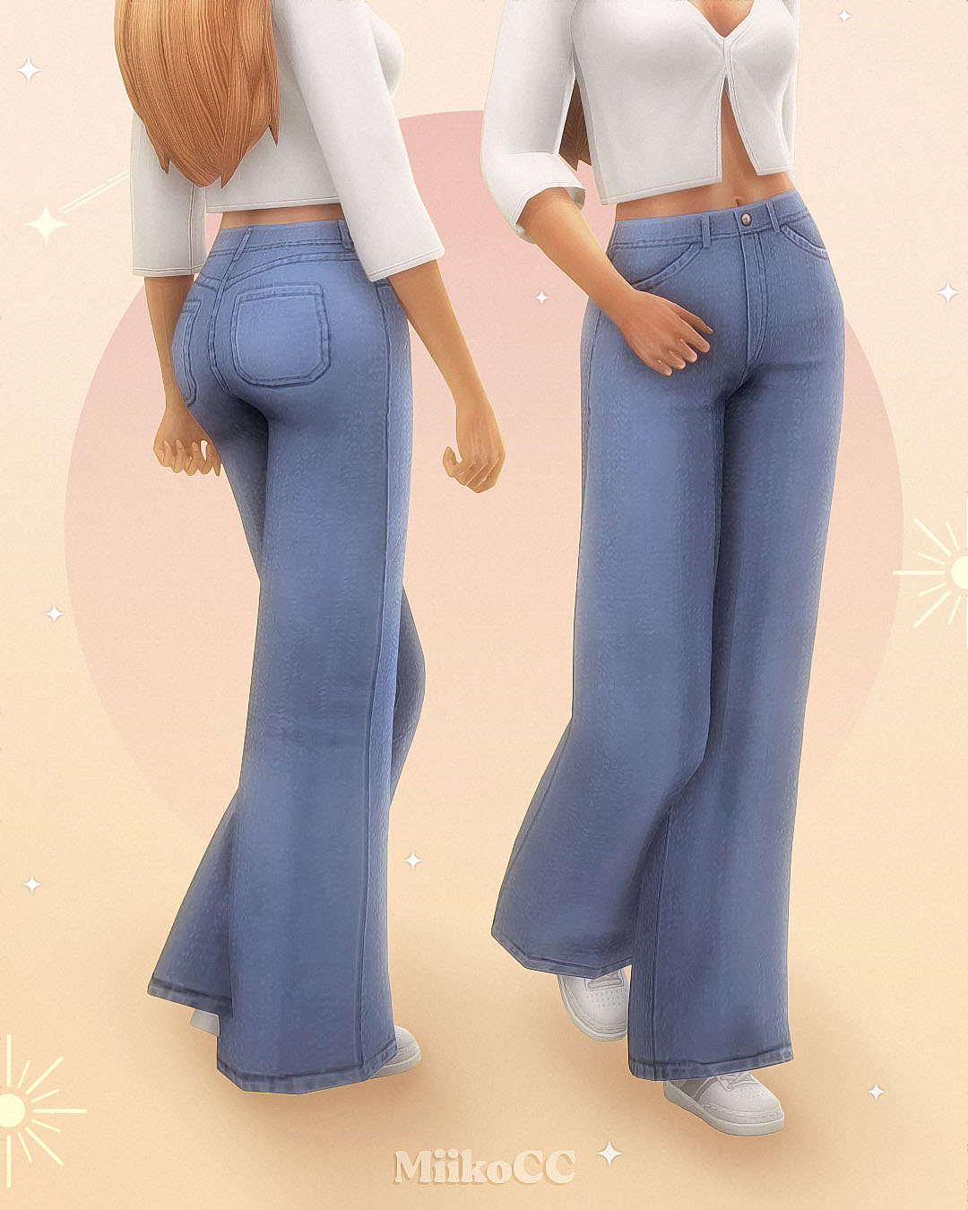 Lace (and laceless) jeans - The Sims 4 Create a Sim - CurseForge