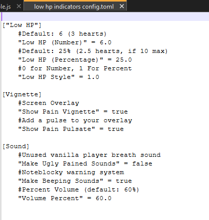 Low HP Indicators - Gallery - Minecraft Mods - CurseForge