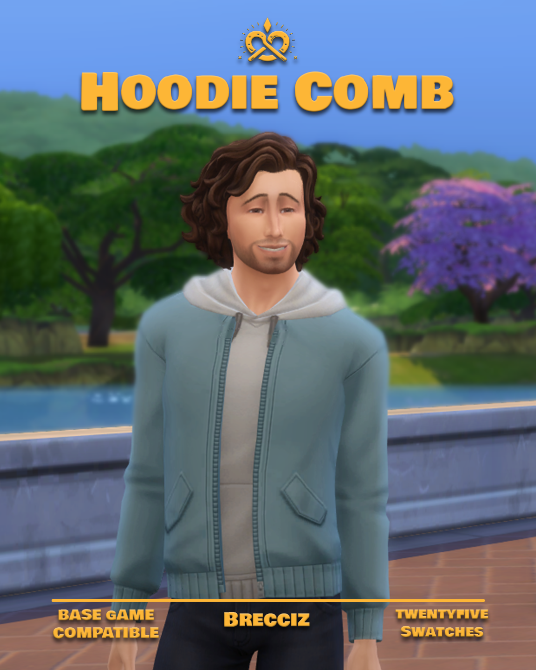 Hoodie Comb for men - The Sims 4 Create a Sim - CurseForge