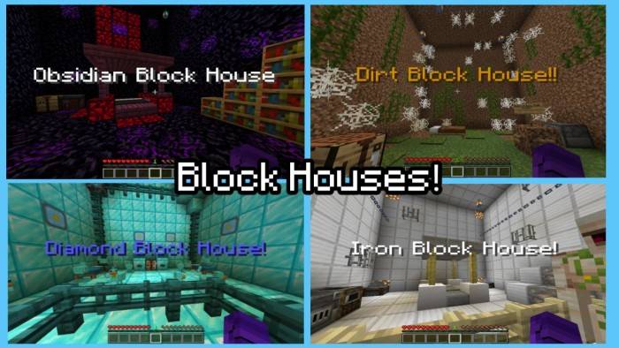 Block Houses Museum - Gallery - Minecraft Bedrock Maps - CurseForge