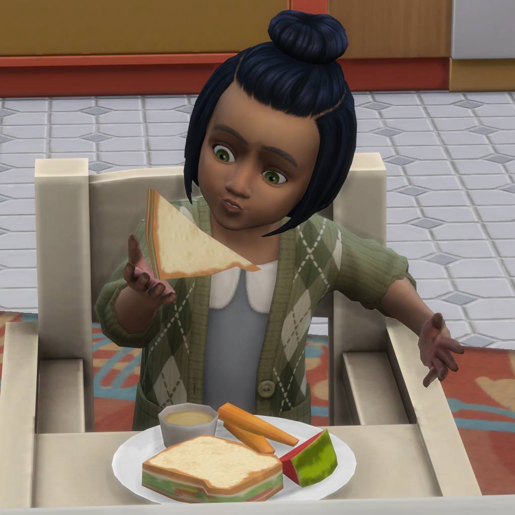 Veggie & Hummus Sandwich - Healthy High Chair - The Sims 4 Mods ...