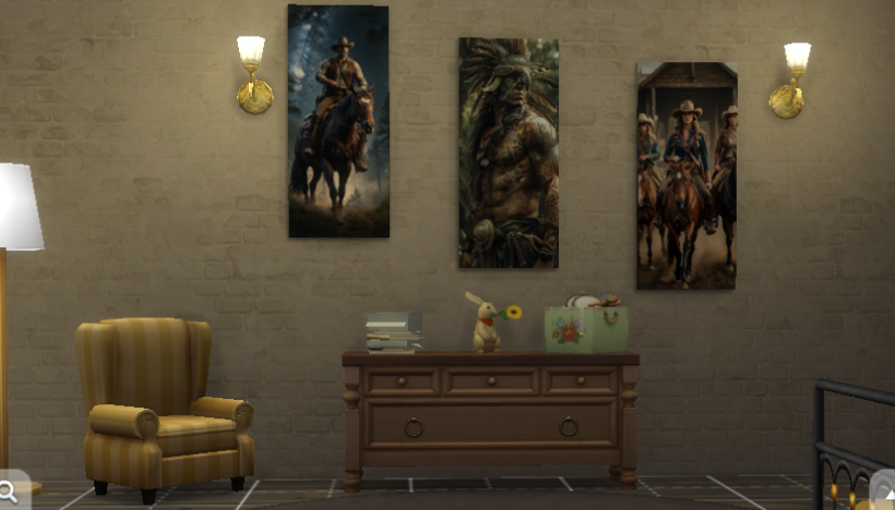 Curator Canva Painting - Base game compatible - Gallery - The Sims 4 ...
