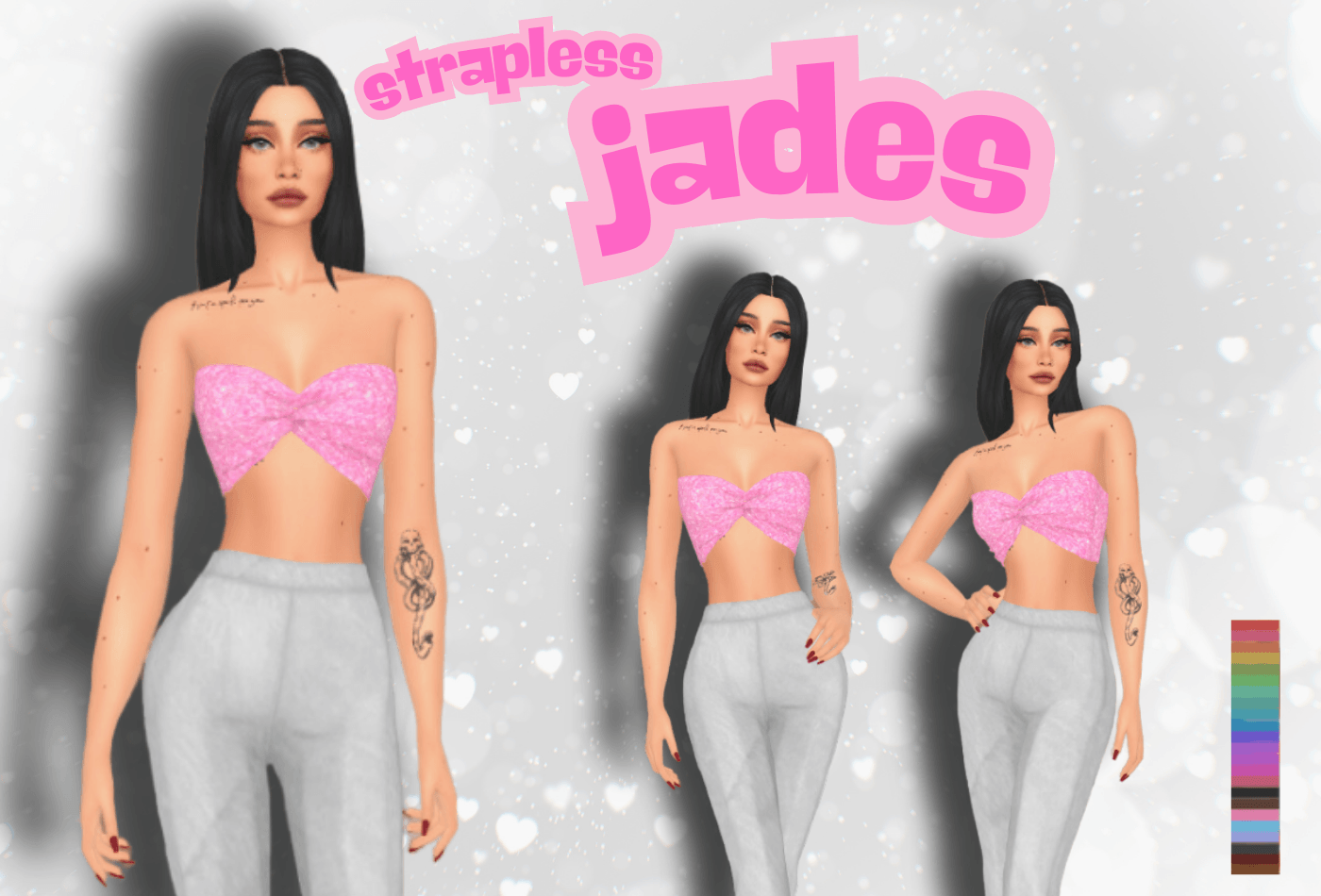 JADES STRAPLESS TOP - Gallery - The Sims 4 Create a Sim - CurseForge