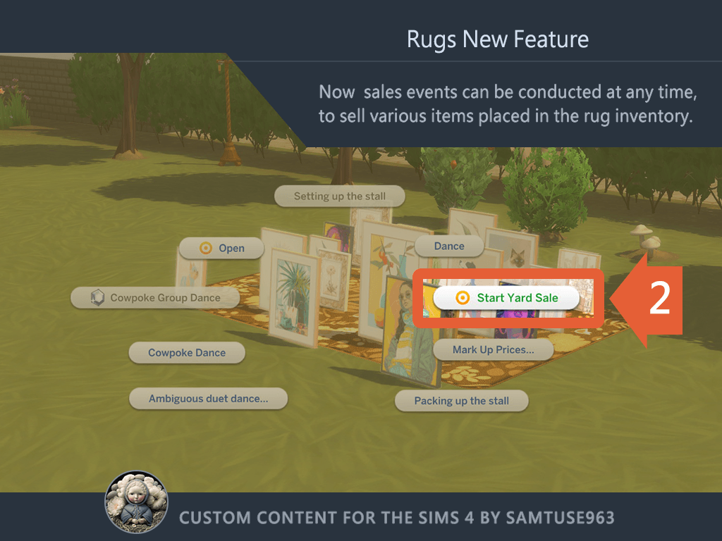 Garden Pattern Rectangle Dance Rug Medium #1 Samtuse963 - The Sims 4 Build / Buy - CurseForge