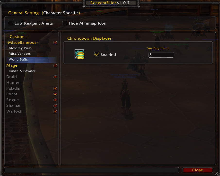 Reagent Filler - World of Warcraft Addons - CurseForge