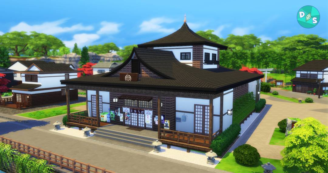 Kinjo Kara Baths (NoCC) - The Sims 4 Rooms / Lots - CurseForge