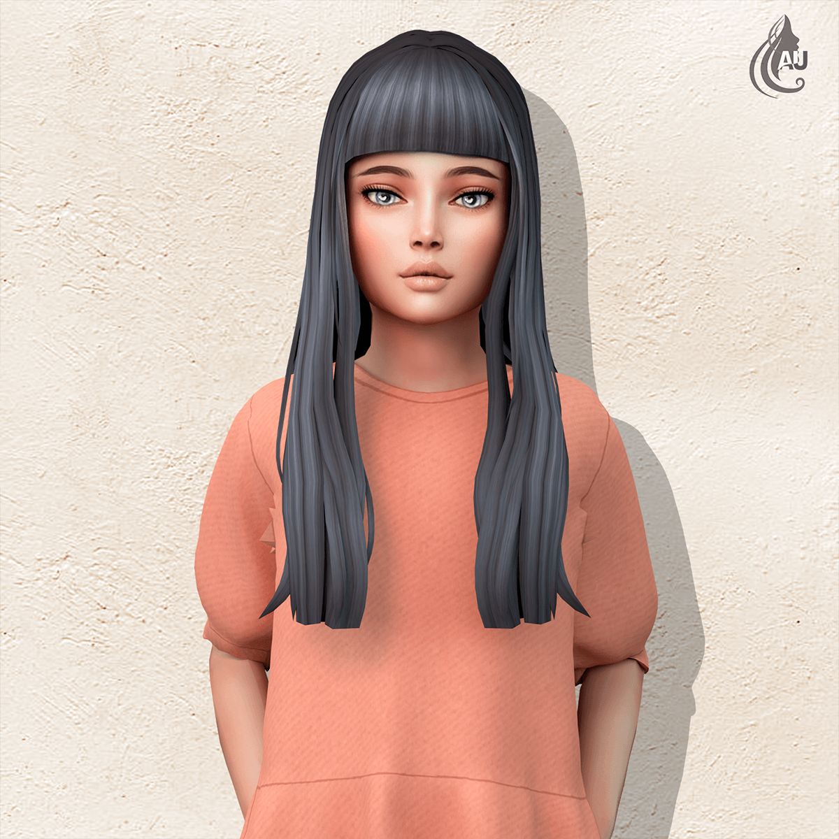 Aurum - Samira hairstyle (kids) - Gallery - The Sims 4 Create a Sim ...