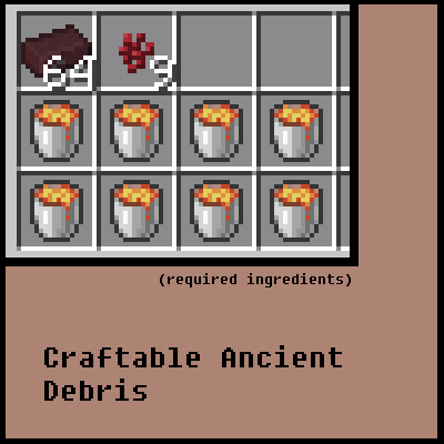 Craftable Ancient Debris - Gallery - Minecraft Mods - CurseForge