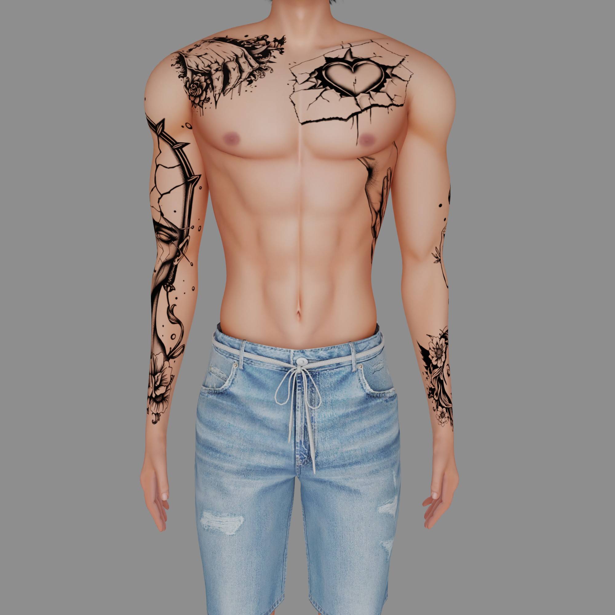 Male tattoo #31 - Gallery - The Sims 4 Create a Sim - CurseForge