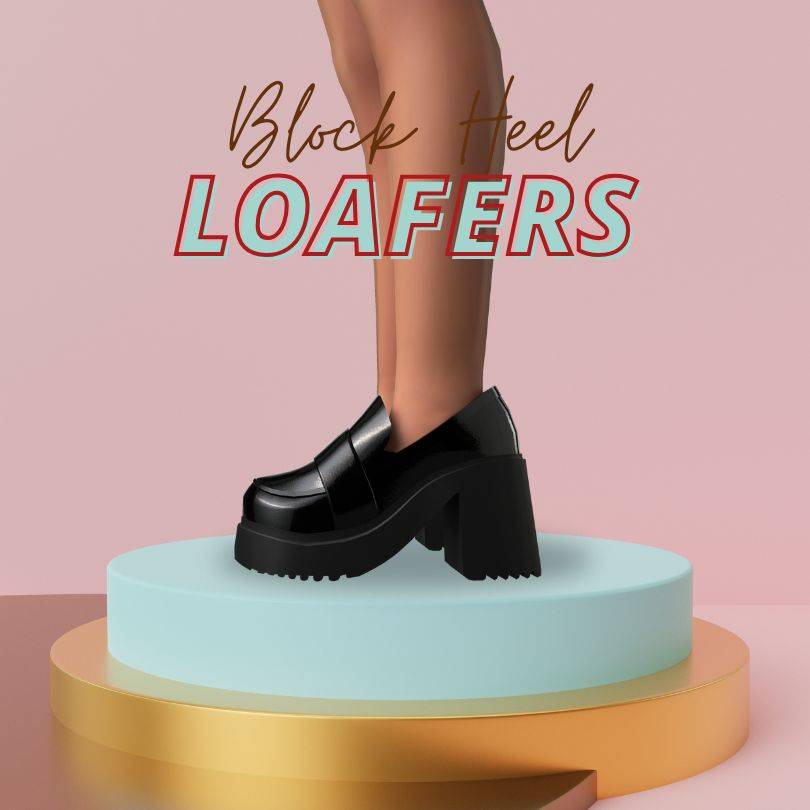[MiliNiki] Block Heel Loafers - Gallery - The Sims 4 Create a Sim ...