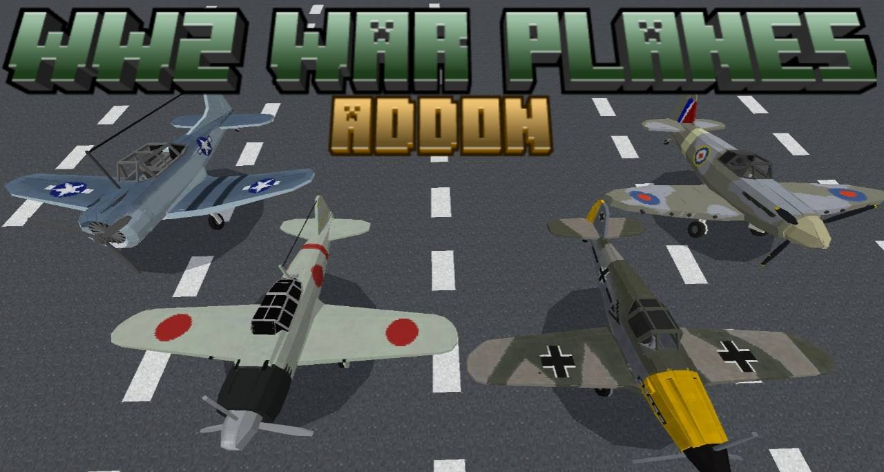 WW2 War Planes (with guns and bombing mechanics) - Minecraft Bedrock ...