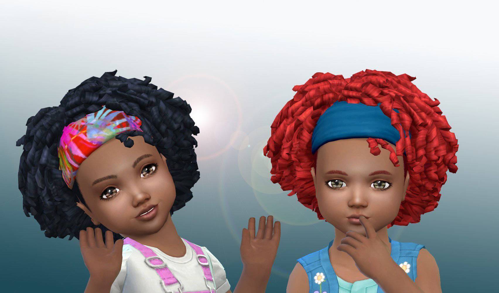 Tight Curls Bandana for Toddlers - The Sims 4 Create a Sim - CurseForge