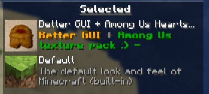Better GUI + Among Us Hearts - Gallery - Minecraft Resource Packs ...