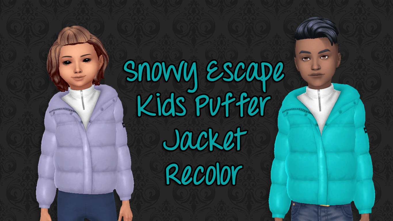 Snowy Escape Kids Puffer Jacket Recolor - Gallery - The Sims 4 Create a ...