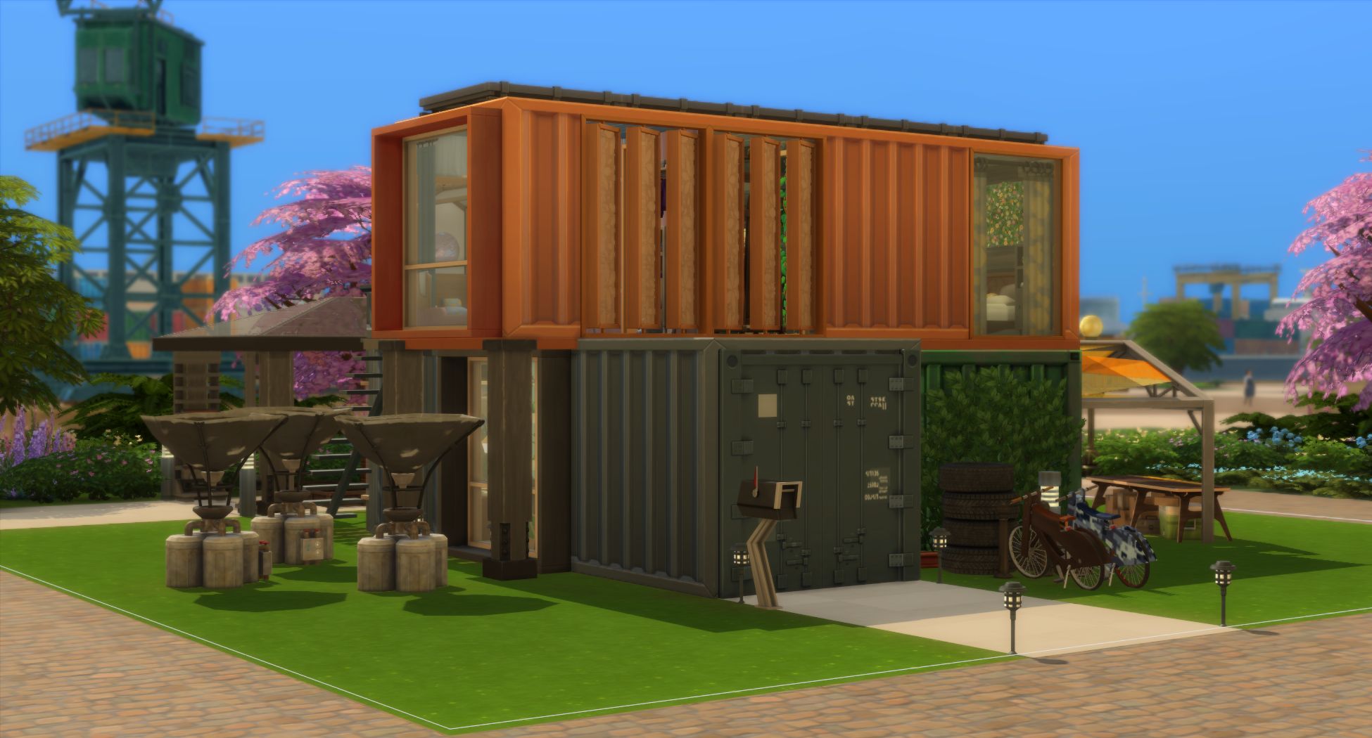 Tiny Container Home | Eco Lifestyle | No CC - The Sims 4 Rooms / Lots ...