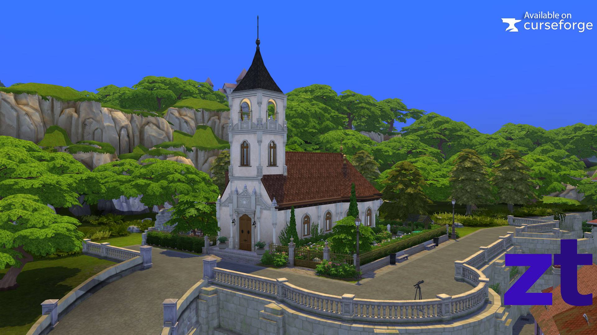 ZT Renovated Church - Life & Death (CC Free) - Gallery - The Sims 4 ...