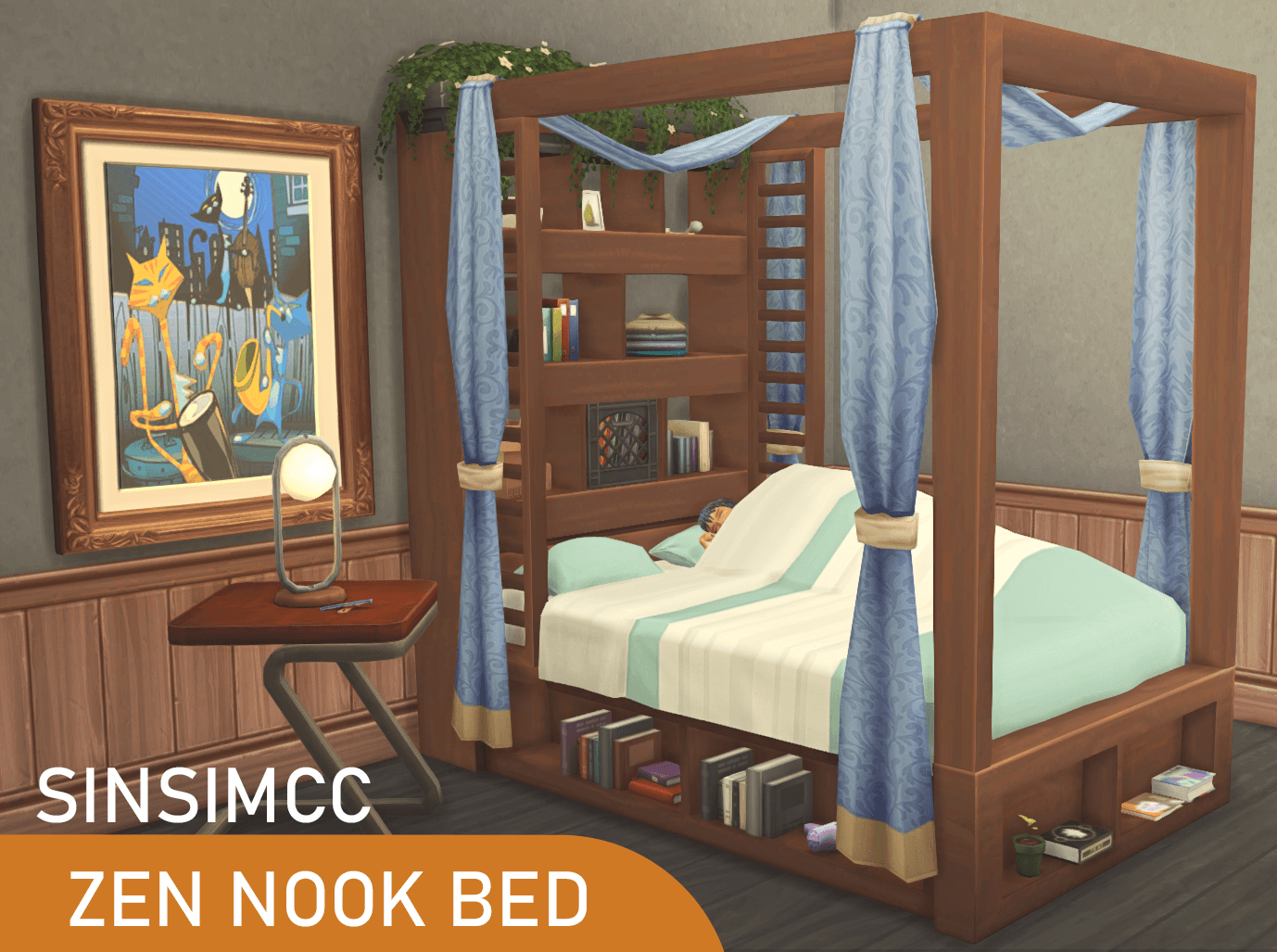 Zen Nook Bed (Draped Variant) | Enclosed Bed with Storage - Gallery ...