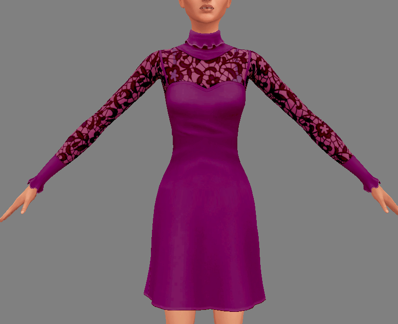Lace Detailed Dress - Gallery - The Sims 4 Create a Sim - CurseForge