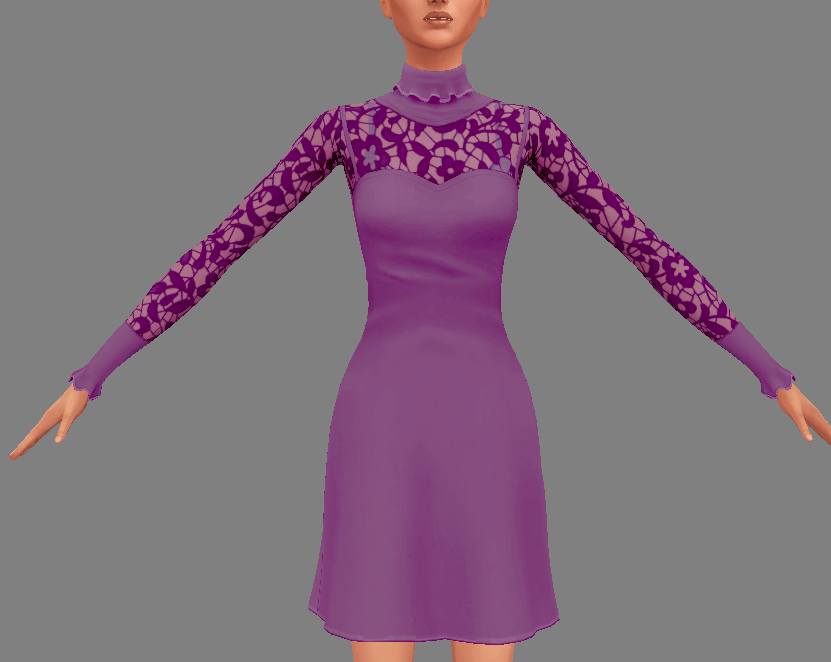 Lace Detailed Dress - Gallery - The Sims 4 Create a Sim - CurseForge