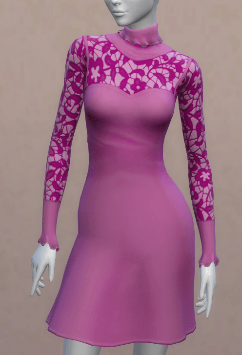 Lace Detailed Dress - Gallery - The Sims 4 Create a Sim - CurseForge