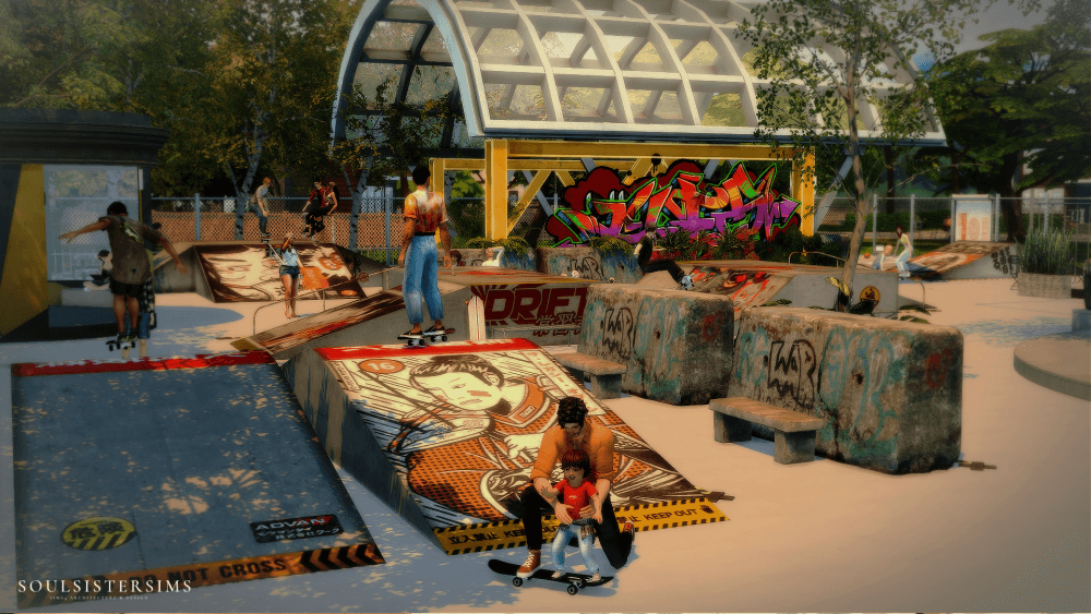 Skaterpark Thrash Zone - Gallery - The Sims 4 Rooms / Lots - CurseForge