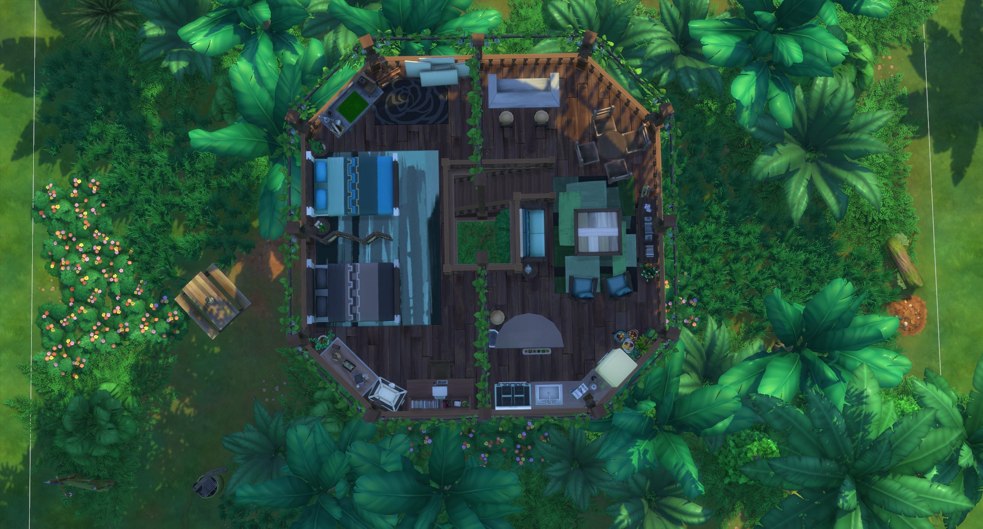 Treehouse | Jungle Adventure + Blooming Rooms | No CC - The Sims 4 ...