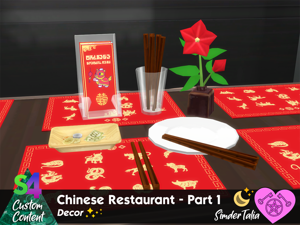 Chinese Restaurant : Decor - Gallery - The Sims 4 Build / Buy - CurseForge
