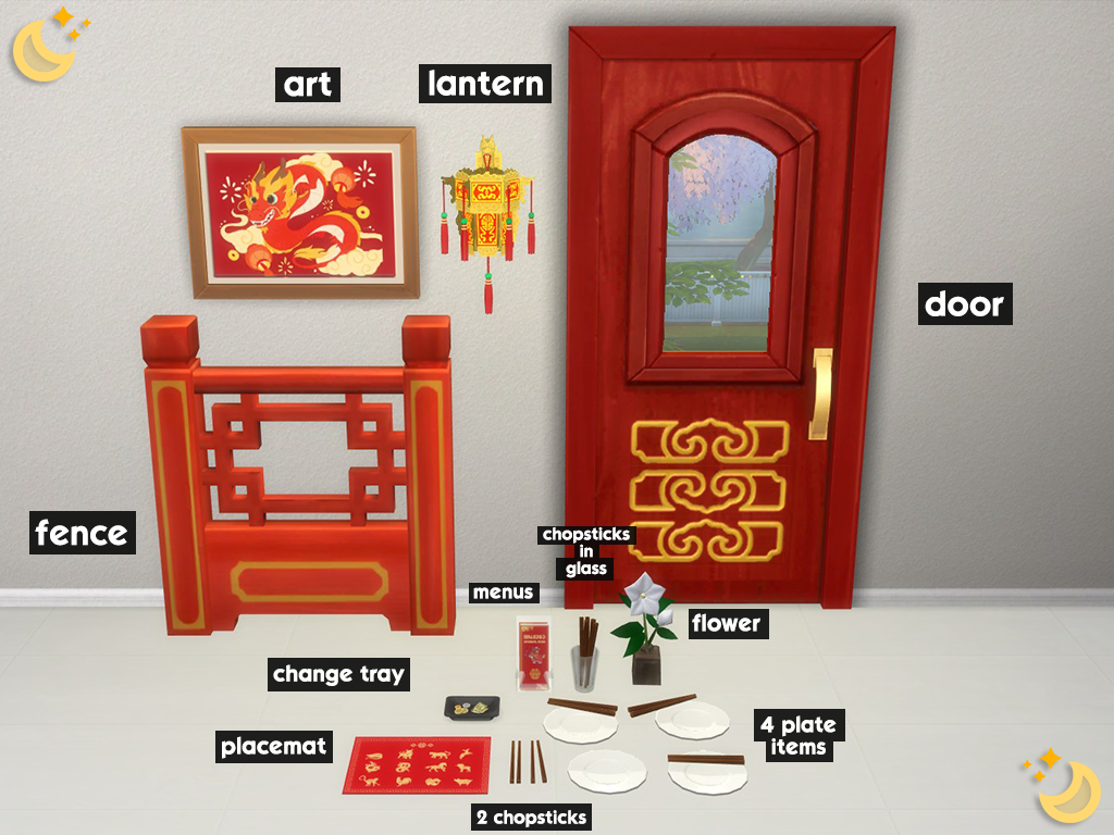 Chinese Restaurant : Decor - Gallery - The Sims 4 Build / Buy - CurseForge