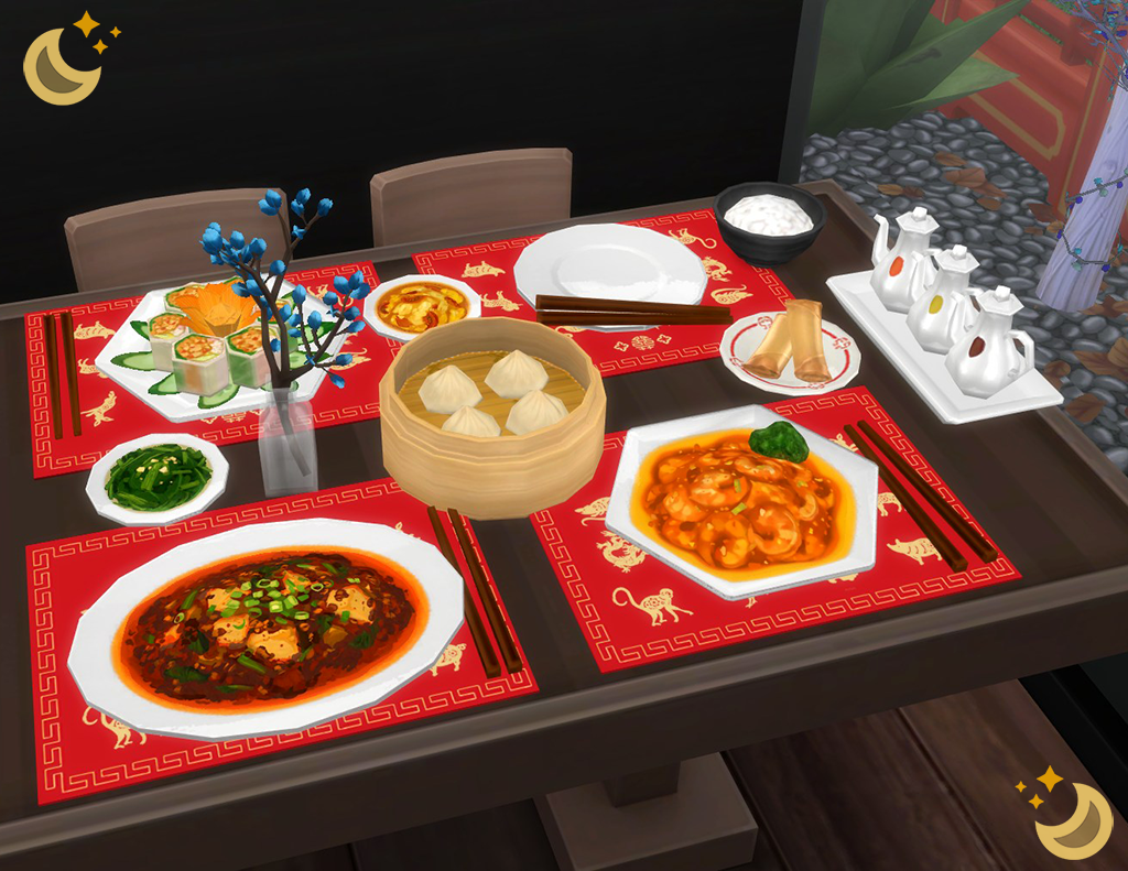 Chinese Restaurant : Food Items - Gallery - The Sims 4 Build / Buy ...