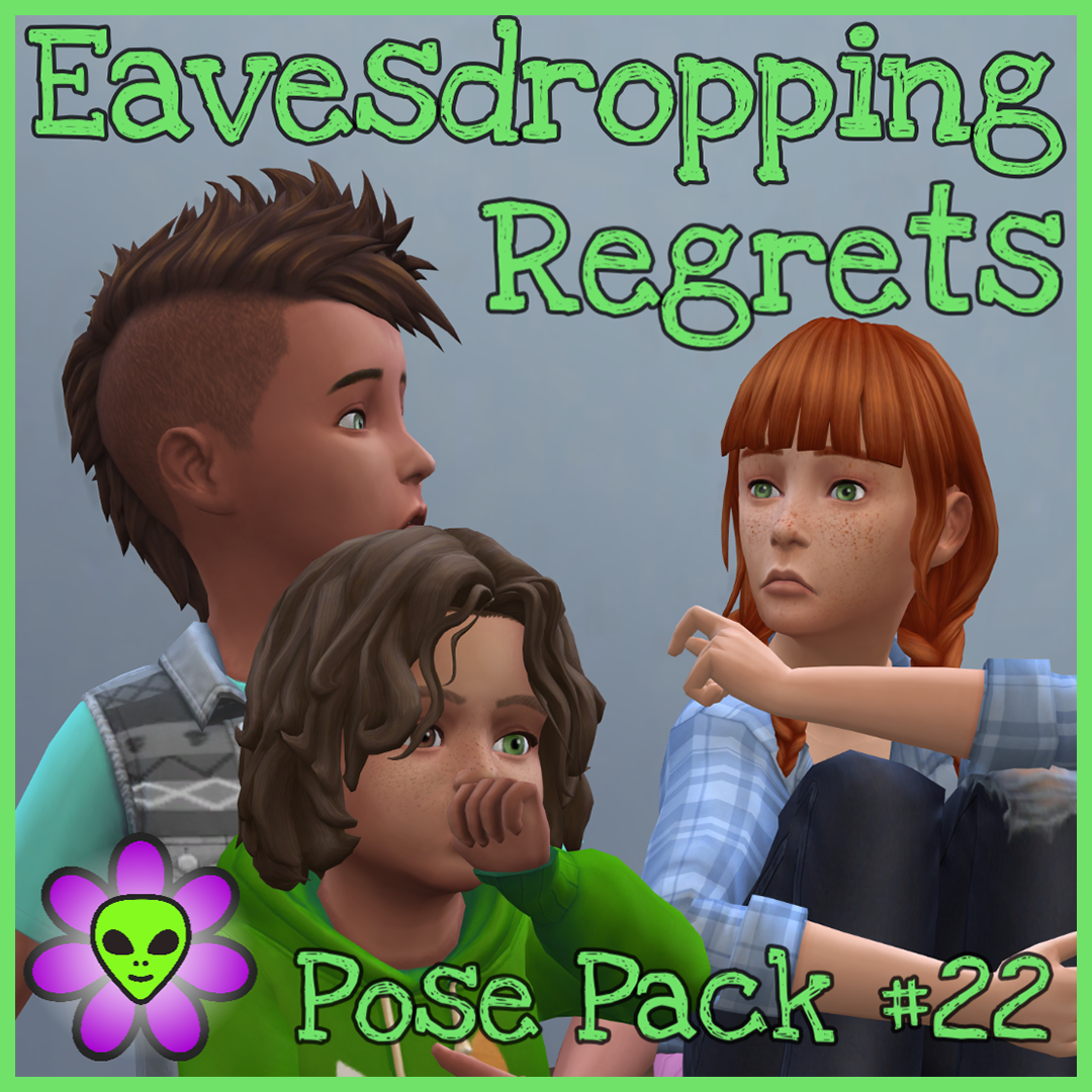 Kids Eavesdropping Regrets Pose Pack - Gallery - The Sims 4 Mods ...
