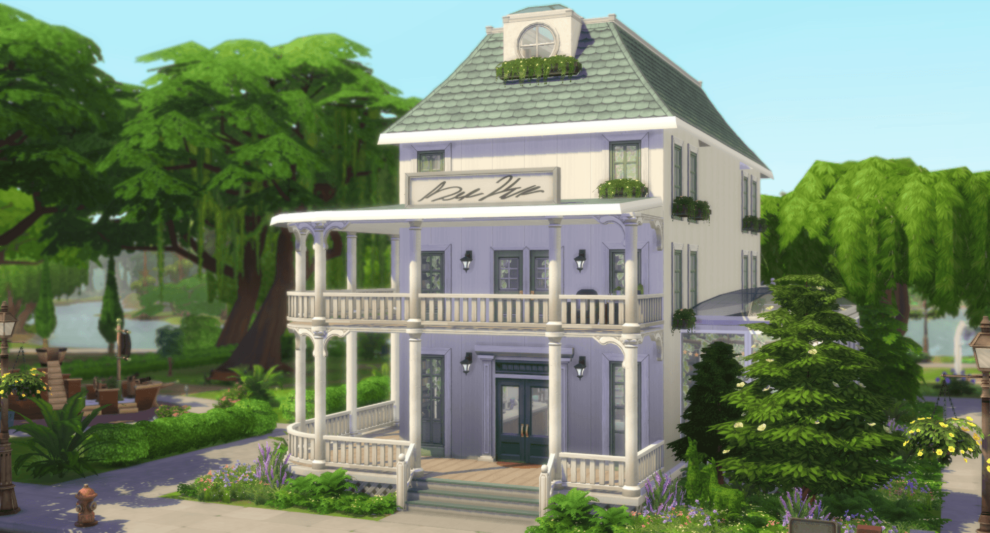 Willow Creek Library | Book Nook + Blooming Rooms | No CC - The Sims 4 ...