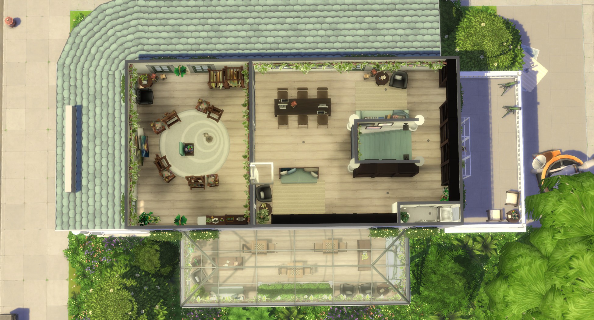 Willow Creek Library | Book Nook + Blooming Rooms | No CC - The Sims 4 ...