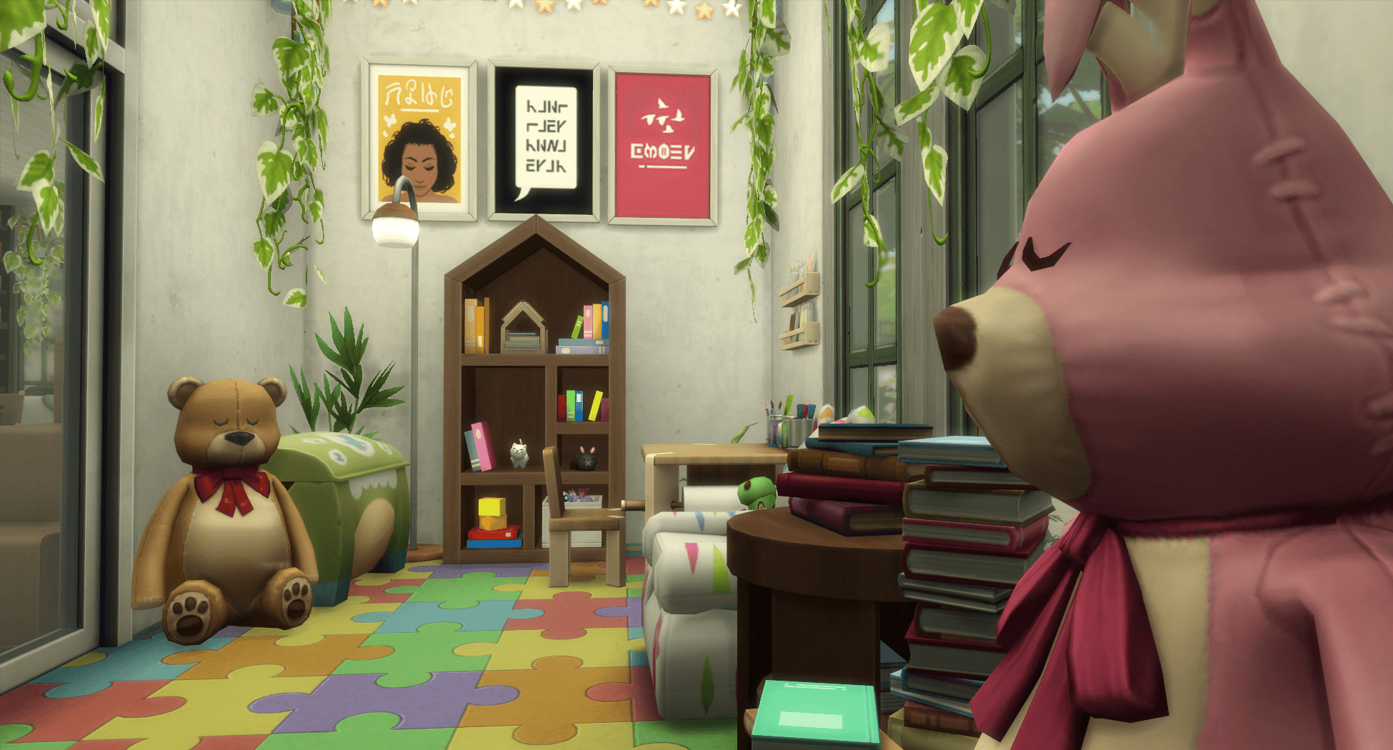 Willow Creek Library | Book Nook + Blooming Rooms | No CC - The Sims 4 ...