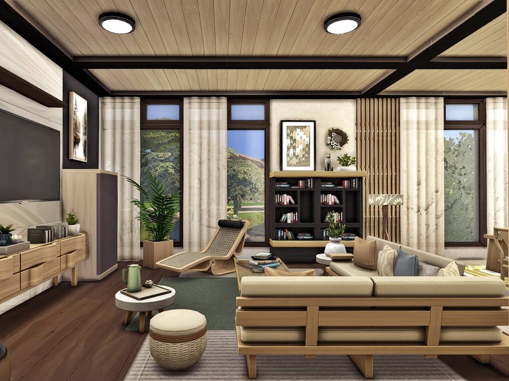 Earthy - Living Room 1 - Gallery - The Sims 4 Rooms / Lots - CurseForge