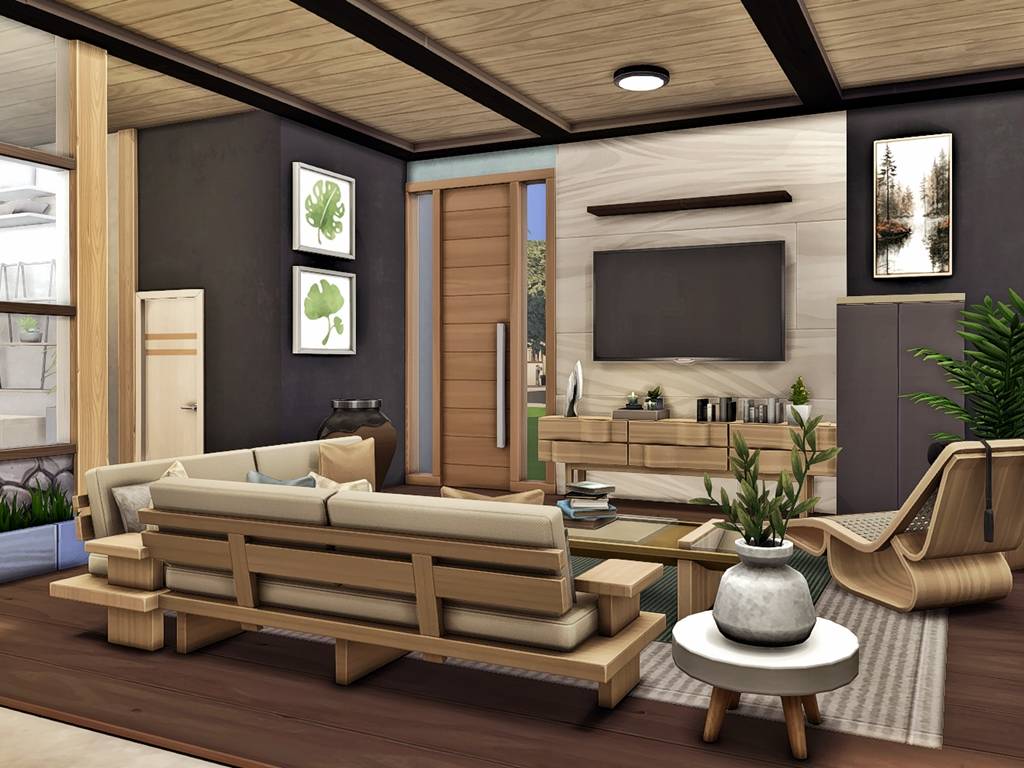 Earthy - Living Room 1 - Gallery - The Sims 4 Rooms / Lots - CurseForge