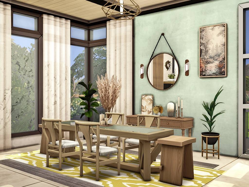 Earthy - Dining Room 1 - Gallery - The Sims 4 Rooms / Lots - CurseForge