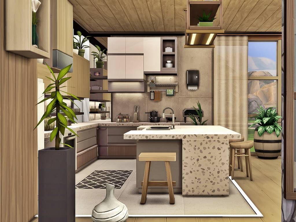 Earthy - Kitchen 1 - Gallery - The Sims 4 Rooms / Lots - CurseForge