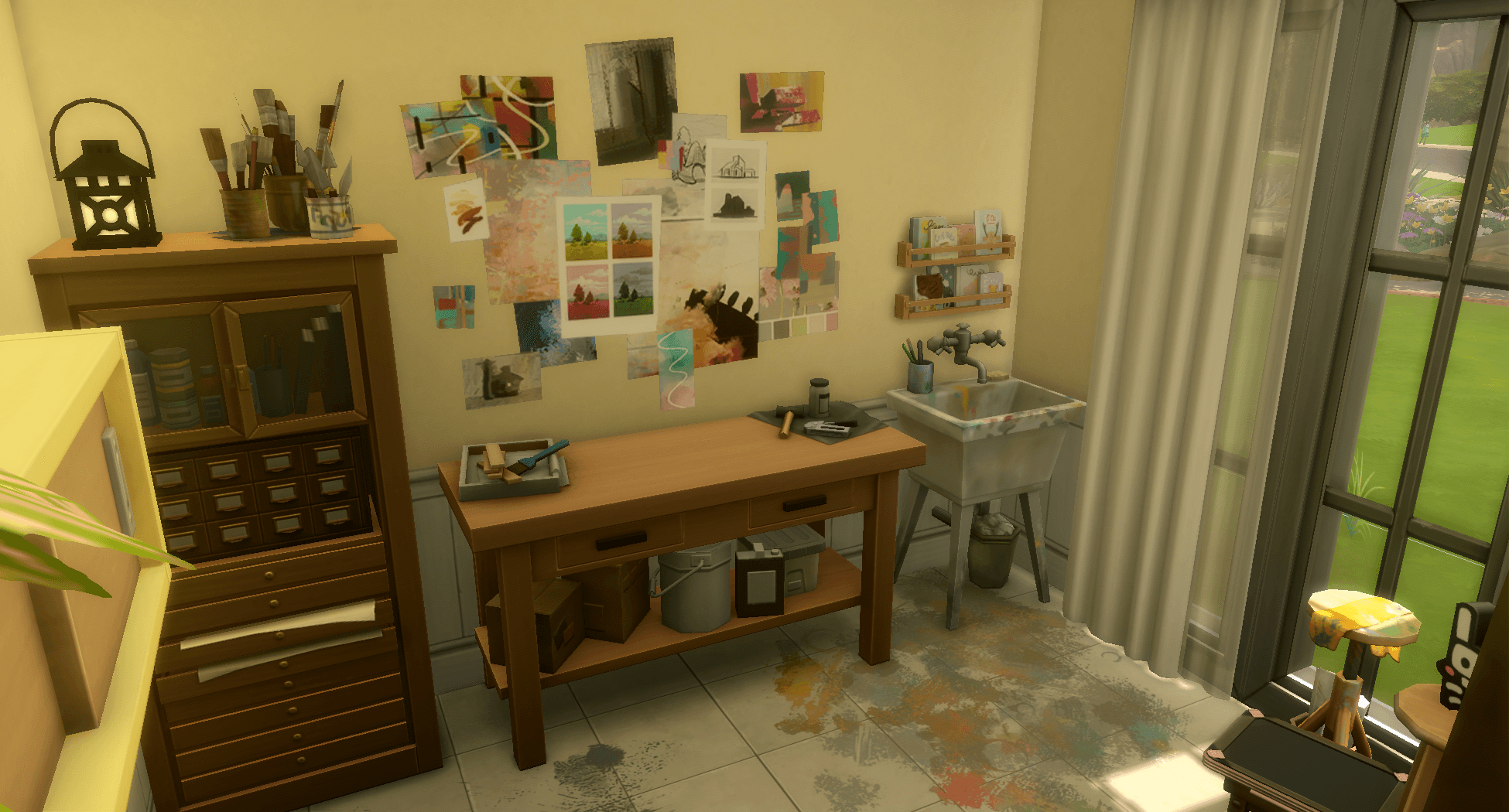 Artist "Golden Hour" Home | 3 Packs* | No CC - The Sims 4 Rooms / Lots ...