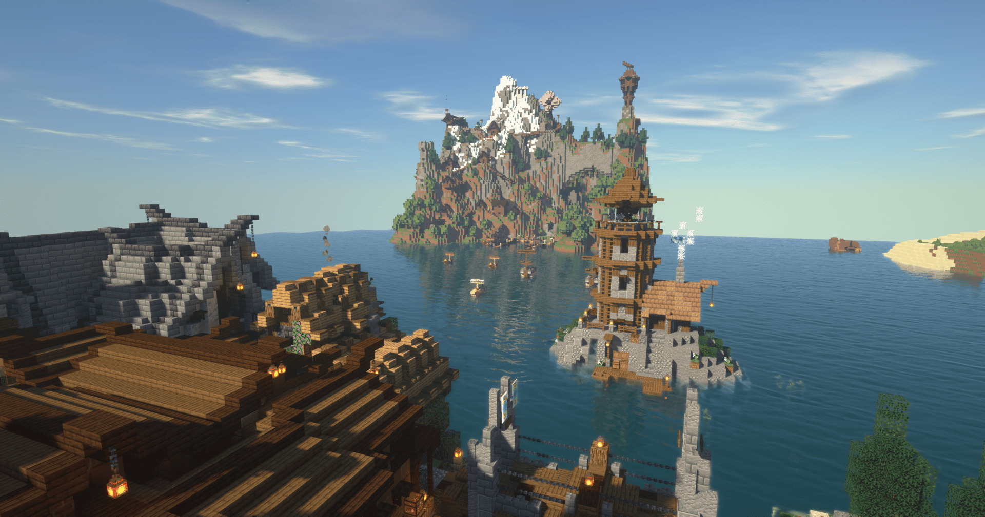 Medieval Port City - Gallery - Minecraft Worlds - CurseForge