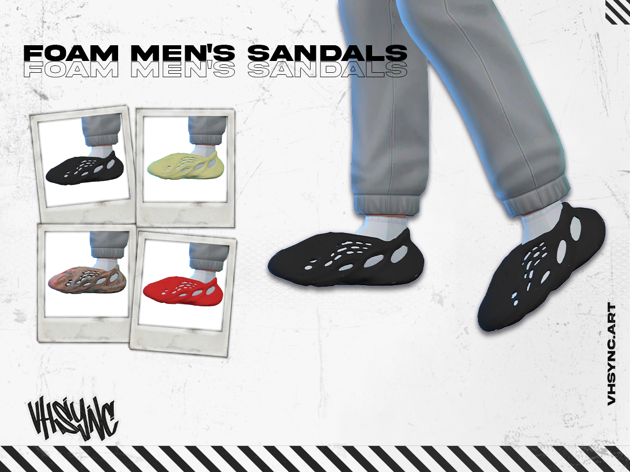 [VHSync] Foam men's sandals - The Sims 4 Create a Sim - CurseForge