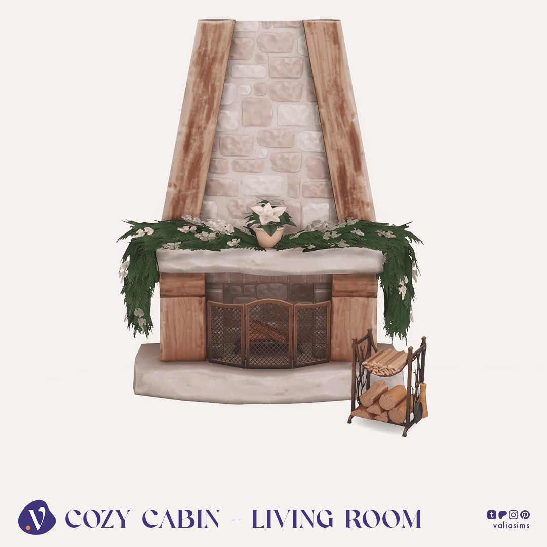 Cozy Cabin Collection - Living Room - Gallery - The Sims 4 Build / Buy ...