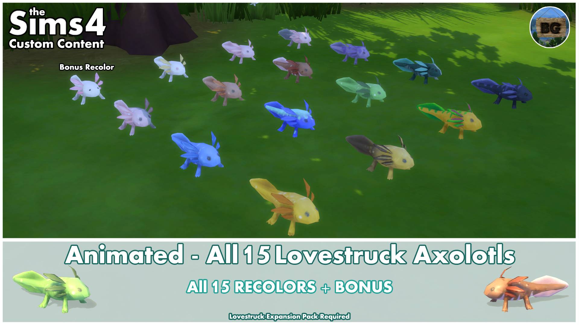 Animated Axolotl ~ Animal ~ Pet - Gallery - The Sims 4 Build / Buy ...