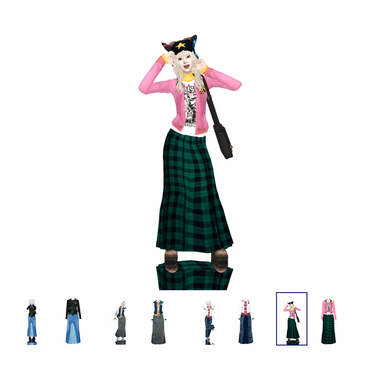 C / Y2K Outfit Ver2 4color - Gallery - The Sims 4 Create a Sim - CurseForge