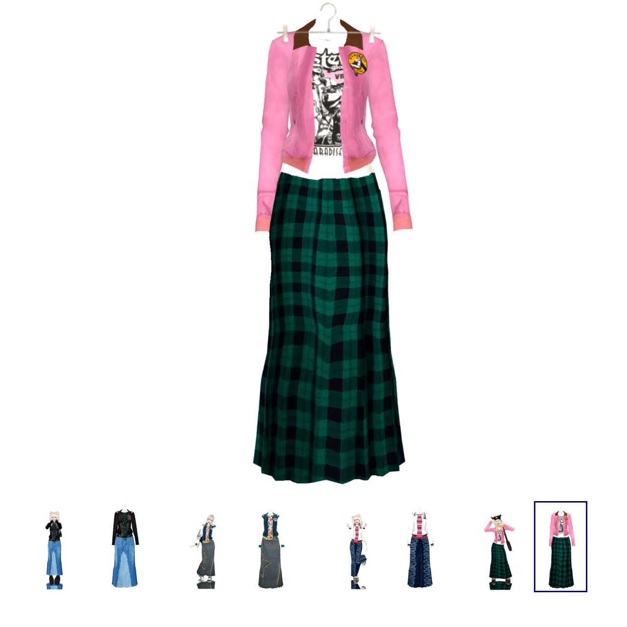 C / Y2K Outfit Ver2 4color - Gallery - The Sims 4 Create a Sim - CurseForge