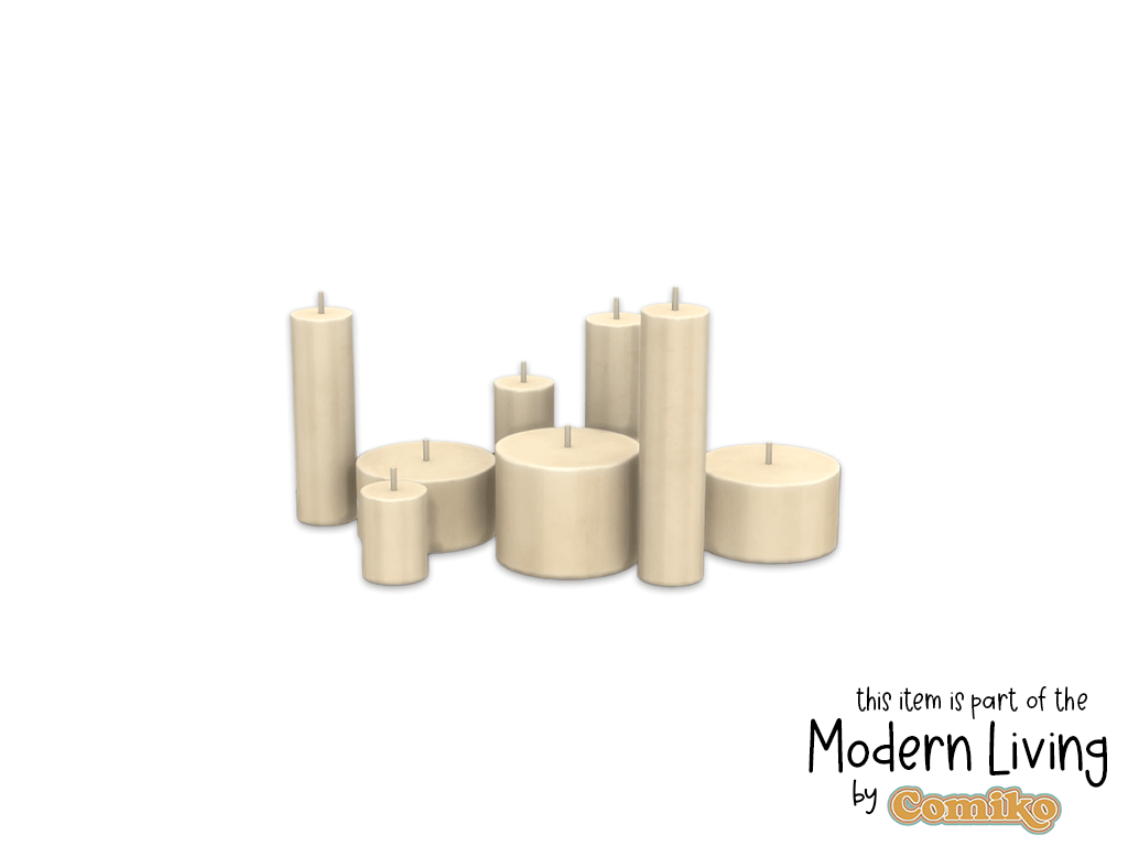 Comiko - Modern Living Candles - Gallery - The Sims 4 Build / Buy ...